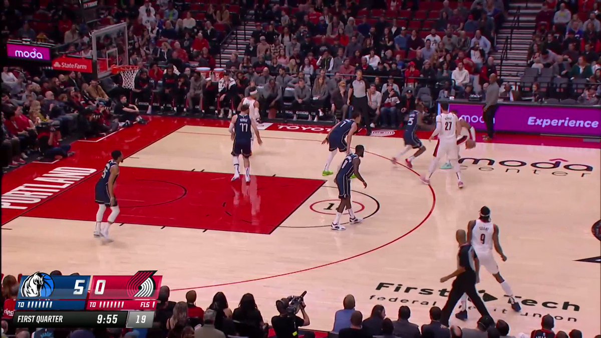 NBA on Twitter: "36 PTS 5 REB 10 AST 4 Threes @trailblazers W Damian Lillard."