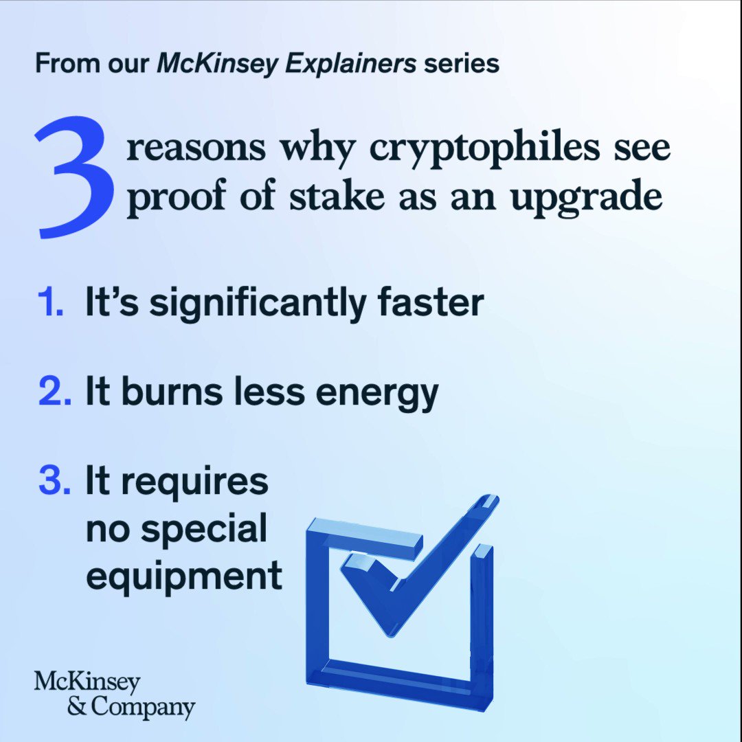 McKinsey & Company on Twitter: "Proof of stake is a breakthrough in the way #blockchain users ...