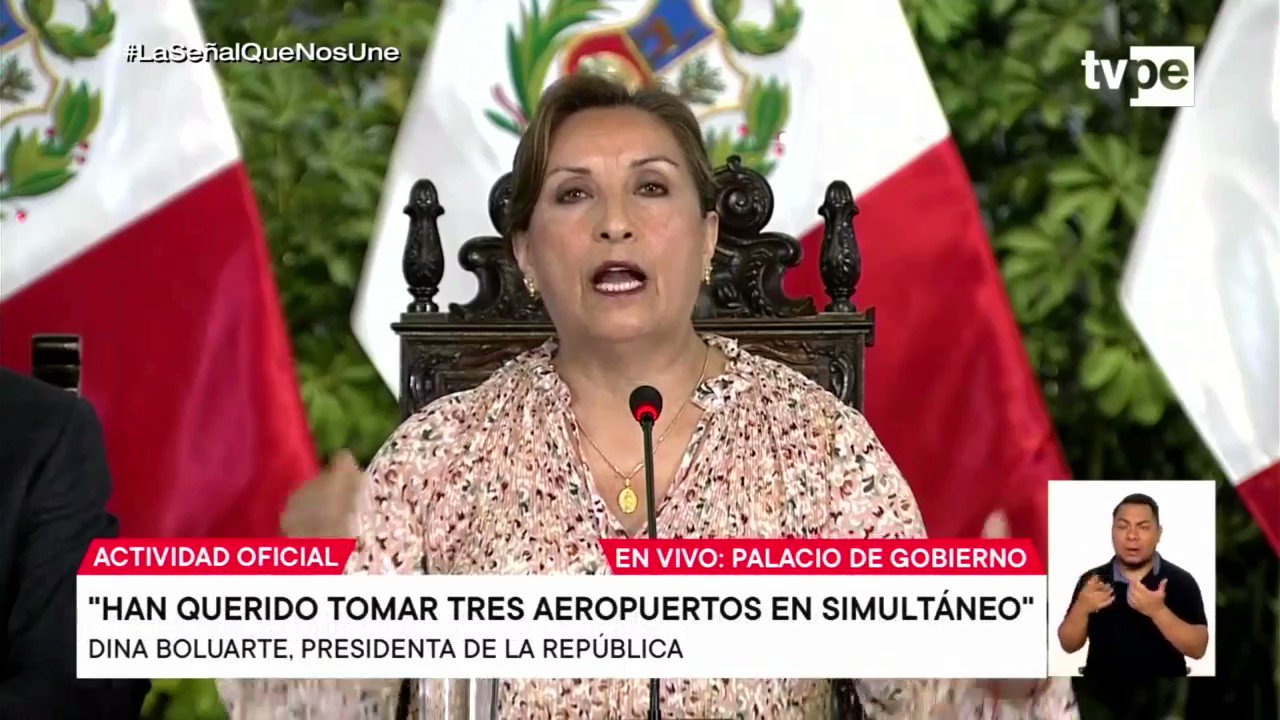 Tvperú Noticias On Twitter En Vivo Presidenta Boluarte “ustedes