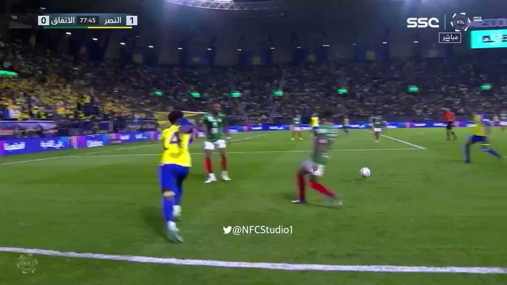 تغطية لمباريات النصر V On Twitter الدون يتلاعب بدفاع الاتفاق ويسدد