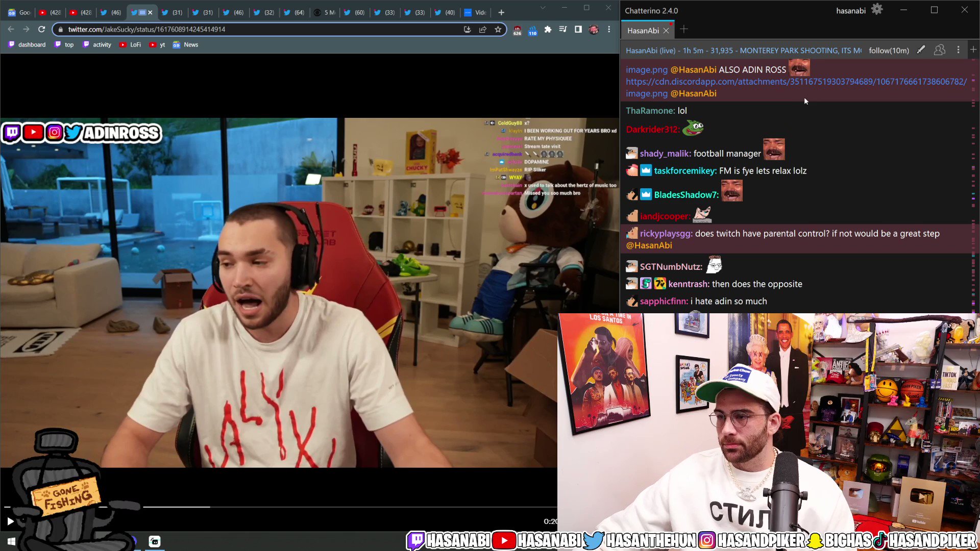 Dexerto on Twitter: "Hasan figured out Adin Ross' business moves behind calling on Twitch to ban ...