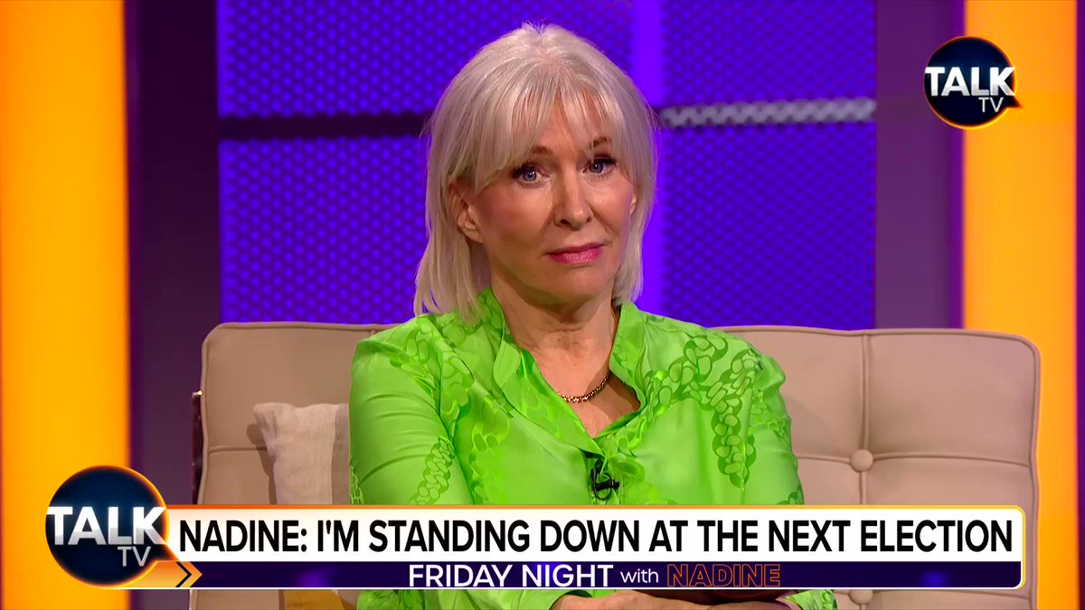 TLDR News UK on Twitter: "🔴 WATCH: Nadine Dorries holds back tears as she announces that she ...