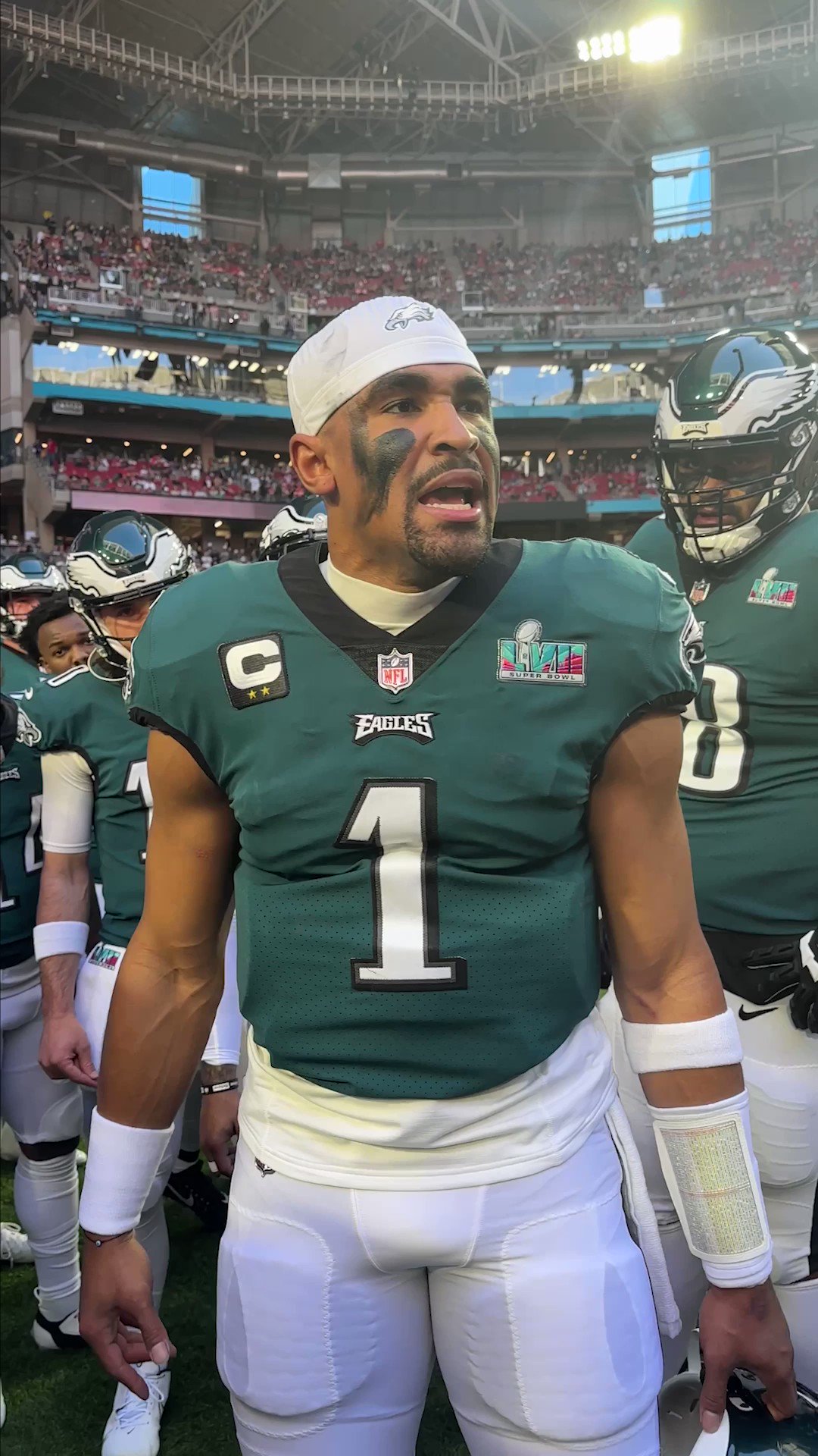 Philadelphia Eagles on Twitter: "POV: You join the huddle @JalenHurts | #SBLVII | #FlyEaglesFly ...