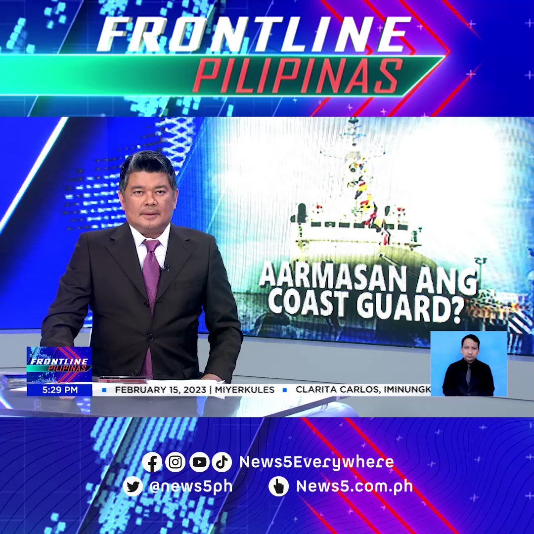 News5 on Twitter: "#FrontlinePilipinas | Pag-aaralan na anila ng Philippine Coast Guard #PCG ...