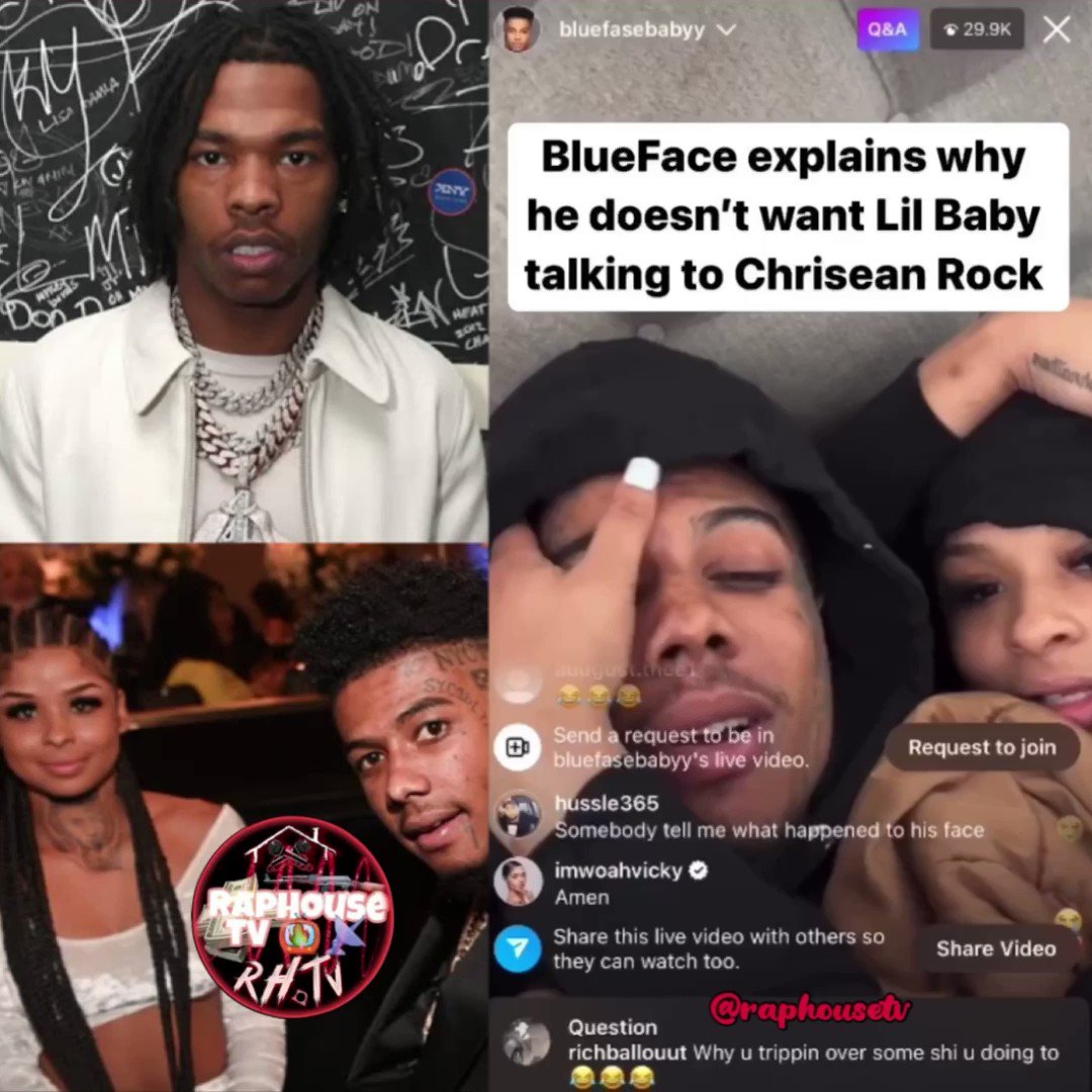 Raphousetv (RHTV) on Twitter: "Blueface explains why he doesn't want Lil Baby talking to his ...