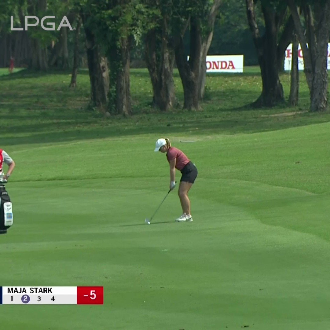 LPGA on Twitter: "HOLE OUT EAGLE LET'S GO, MAJA STARK! 🦅"