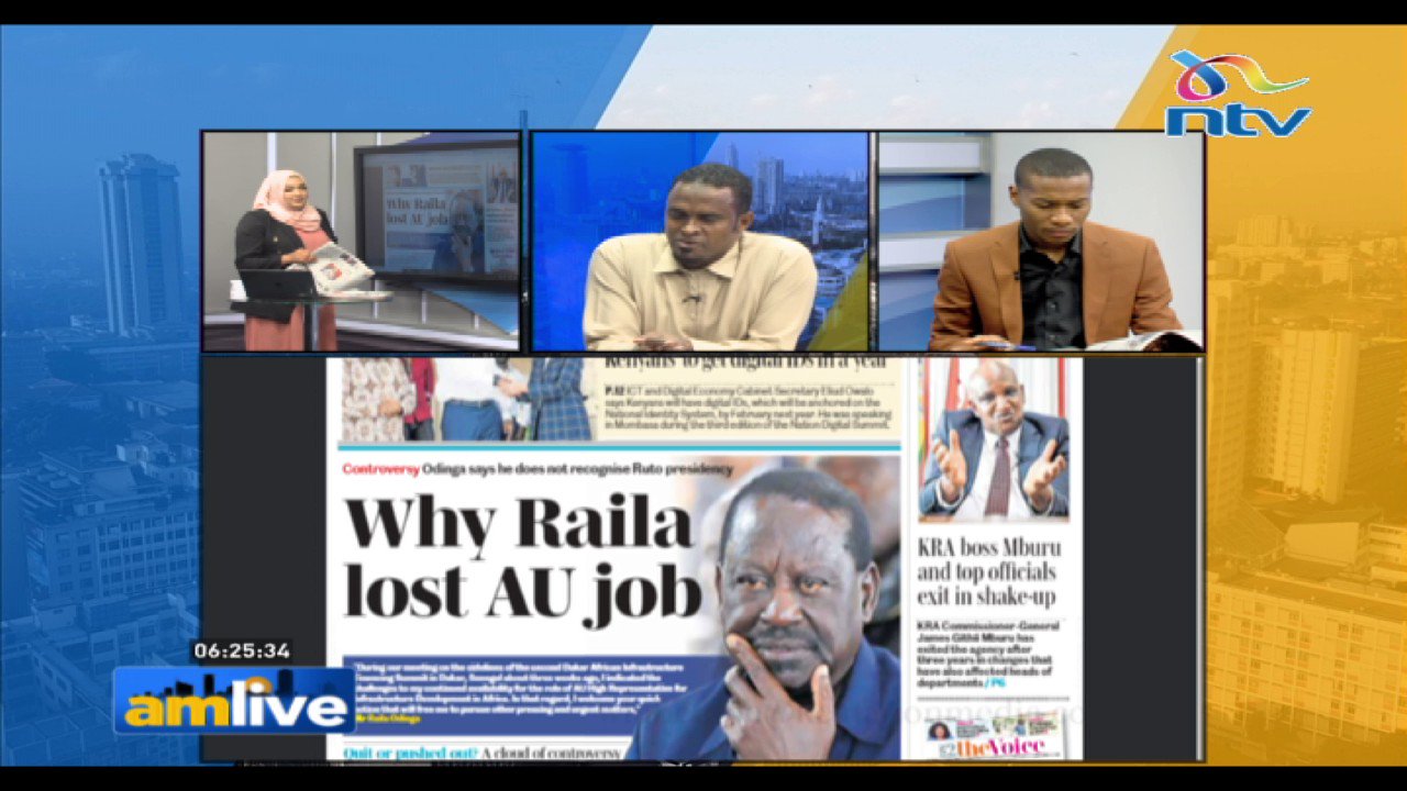 NTV Kenya on Twitter: "Why Raila lost AU job: Raila said he does not recognise Ruto as president ...