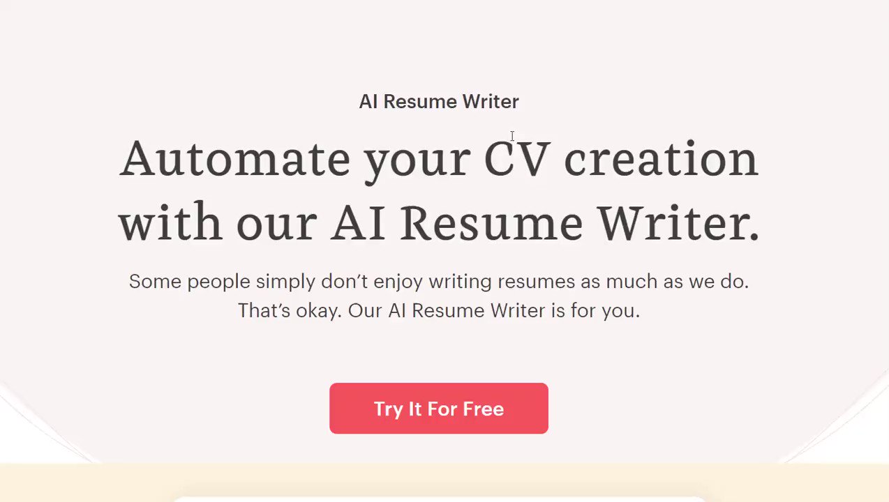 Hasan Toor on Twitter: "2. Kickresume Kickresume AI Resume Writer is the best AI Resume Writer ...