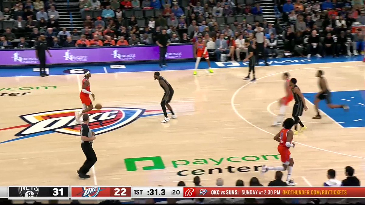 NBA on Twitter: "Another night, another SGA 30 piece ⛈️ 35 PTS 7 REB 4 AST W"