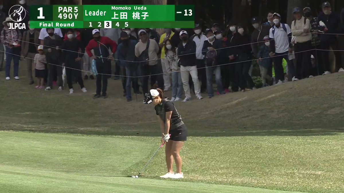 日本女子プロゴルフ協会(JLPGA) on Twitter: "#TポイントxENEOSゴルフトーナメント🏆｜#Round3 さっそく魅せた!!!👏 単独首位スタートの #上田桃子 が見事な ...