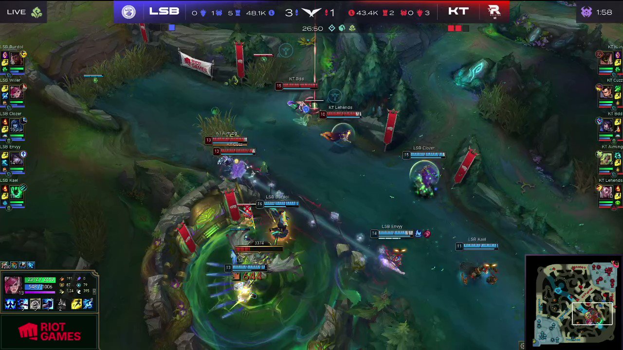 LCK on Twitter: "CUZZ GETS THE STEAL!! KT TURN THE GAME! #LCK https://t.co/eNzez2l40b" / Twitter