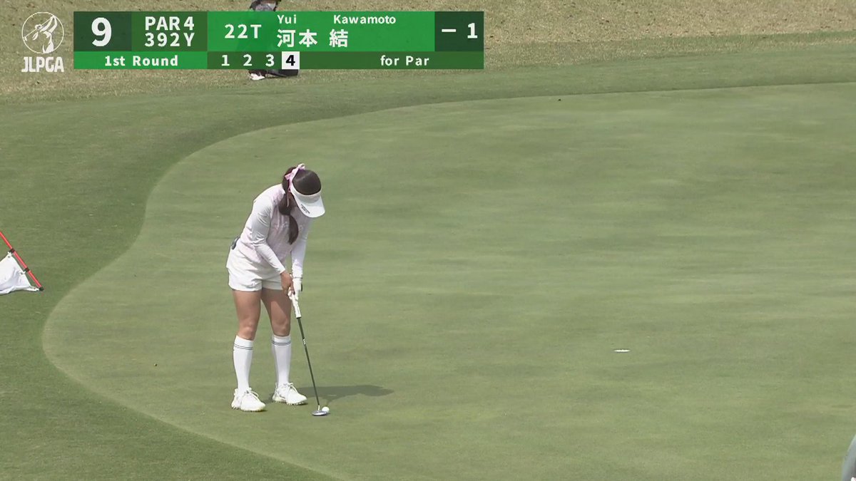 日本女子プロゴルフ協会(JLPGA) on Twitter: "#アクサレディスin宮崎🏆｜#Round1 左に切れながら… #河本結 (@Yk5472) が難しいパットを沈めてナイスパー ...