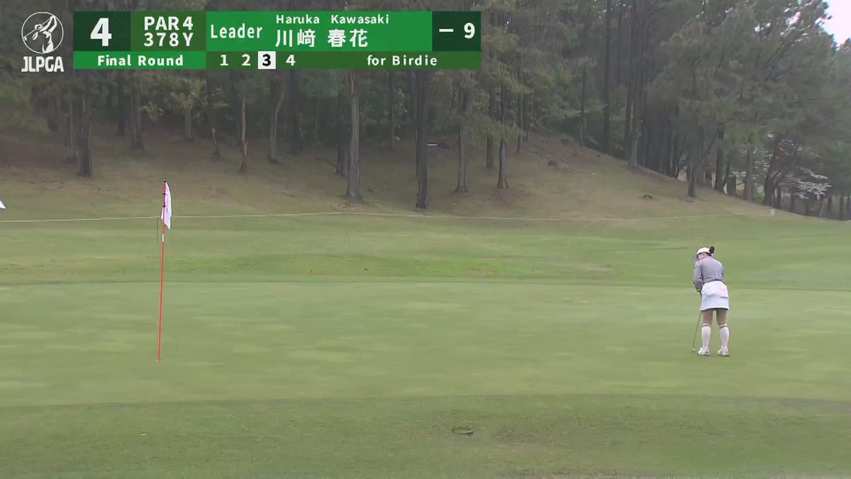 日本女子プロゴルフ協会(JLPGA) on Twitter: "#アクサレディスin宮崎🏆｜#Round3 単独首位を走る #川﨑春花 が4番で今日最初のバーディー💪⭕️ 距離感バッチリの ...