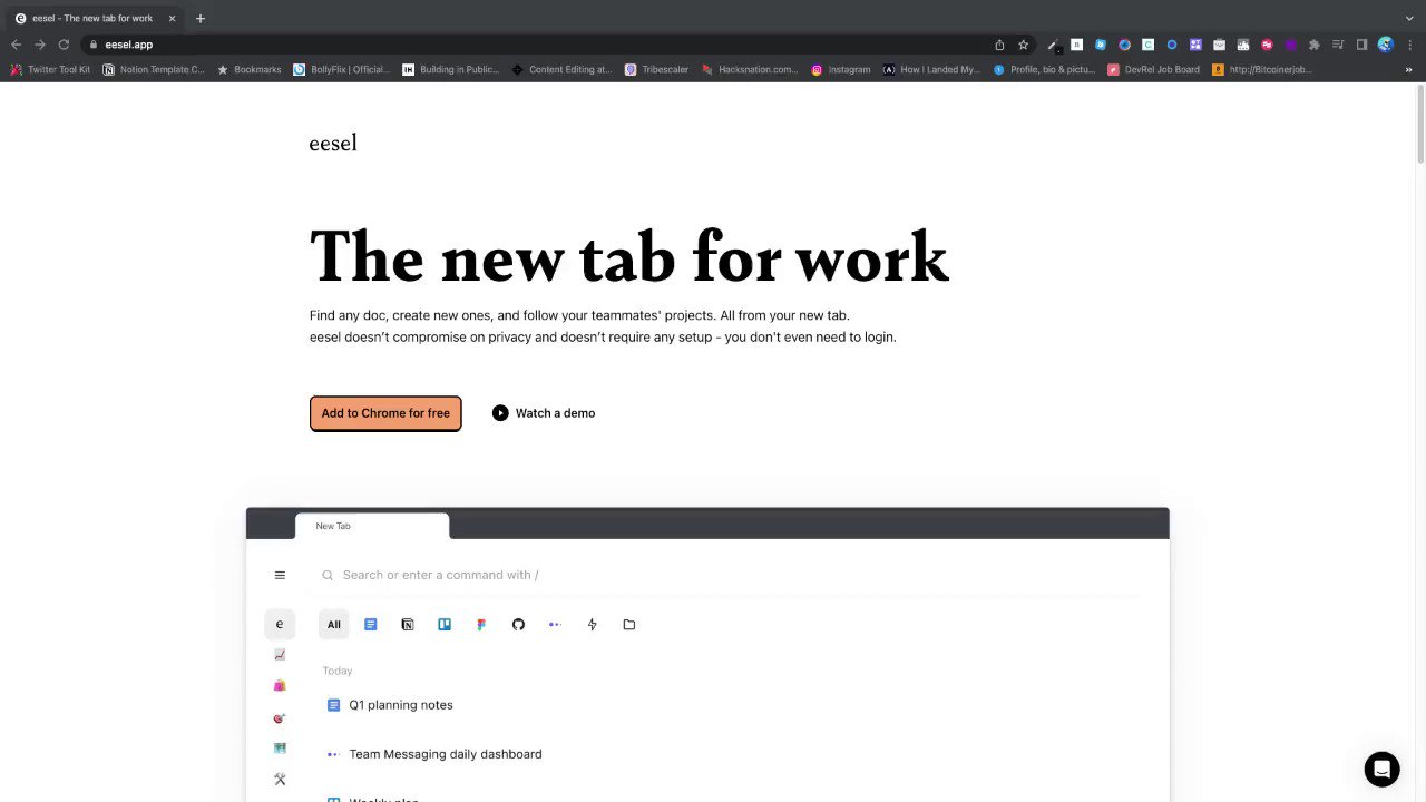 Hasan Toor on Twitter: "2. eesel Use AI to automatically organise your Google Docs, Notion pages ...