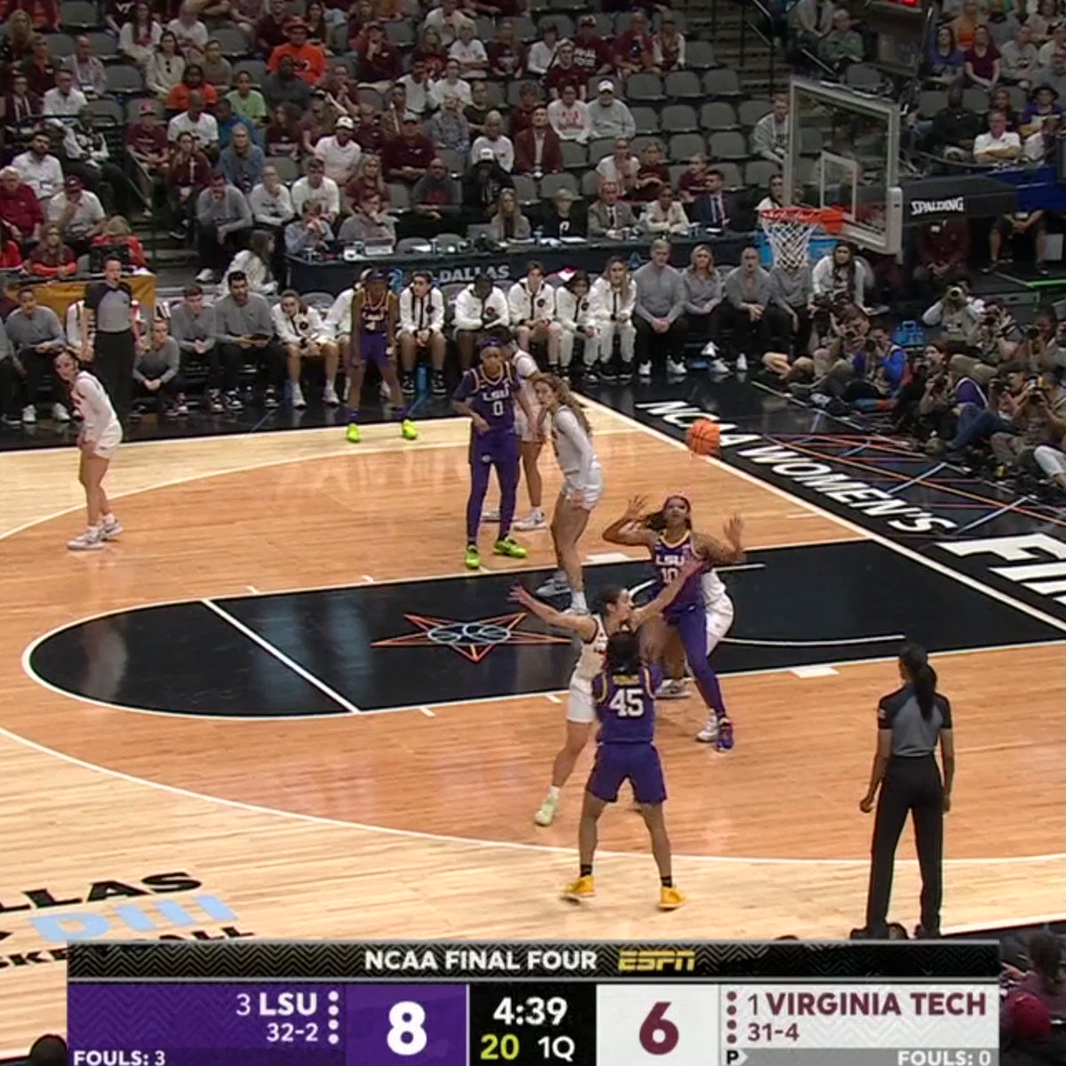 ESPN on Twitter: "Angel Reese is wasting no time 😮‍💨 @LSUwbkb"