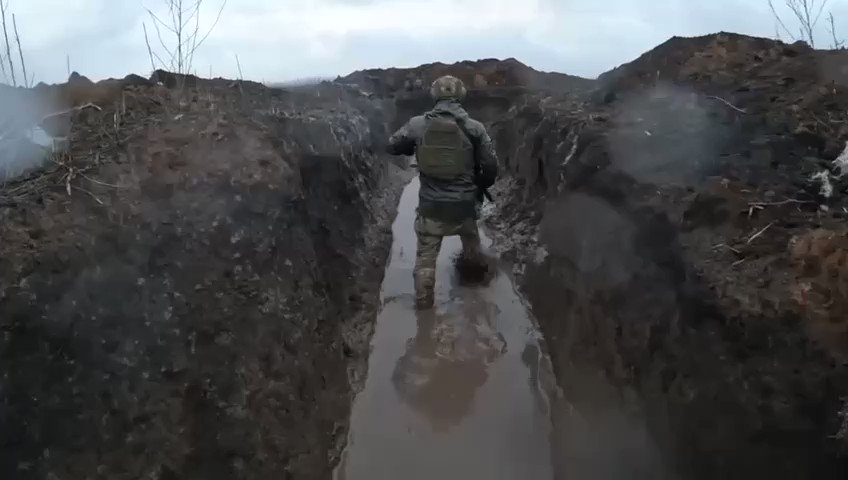 OSINTtechnical on Twitter: "Trench conditions in the Bakhmut area, Donetsk Oblast."