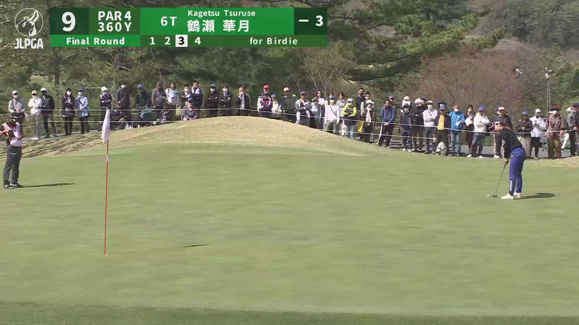 日本女子プロゴルフ協会(JLPGA) on Twitter: "#富士フイルム・スタジオアリス🏆｜#Round2 ルーキー #鶴瀬華月 は9番でこの距離のロングパットを決め切りサンデーバック ...