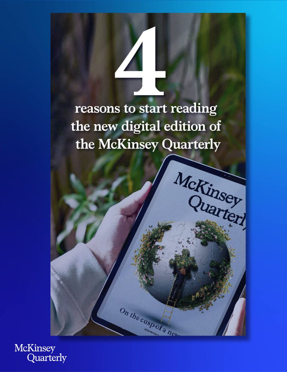 McKinsey & Company on Twitter: "We created a reading experience that captures the contemporary ...