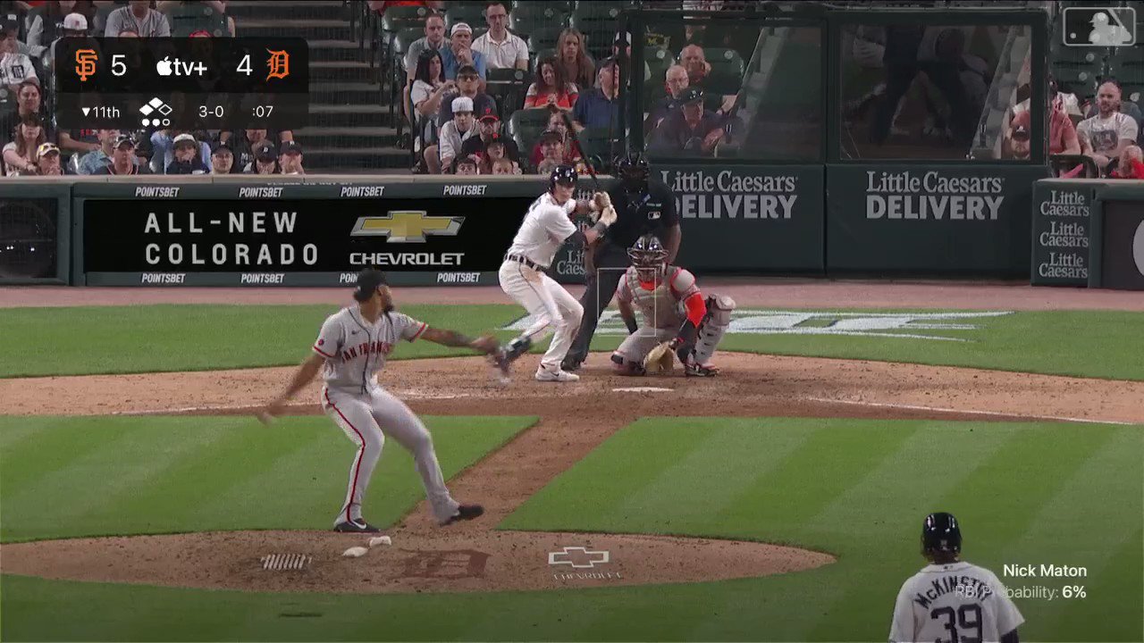 Giants at Tigers / Twitter