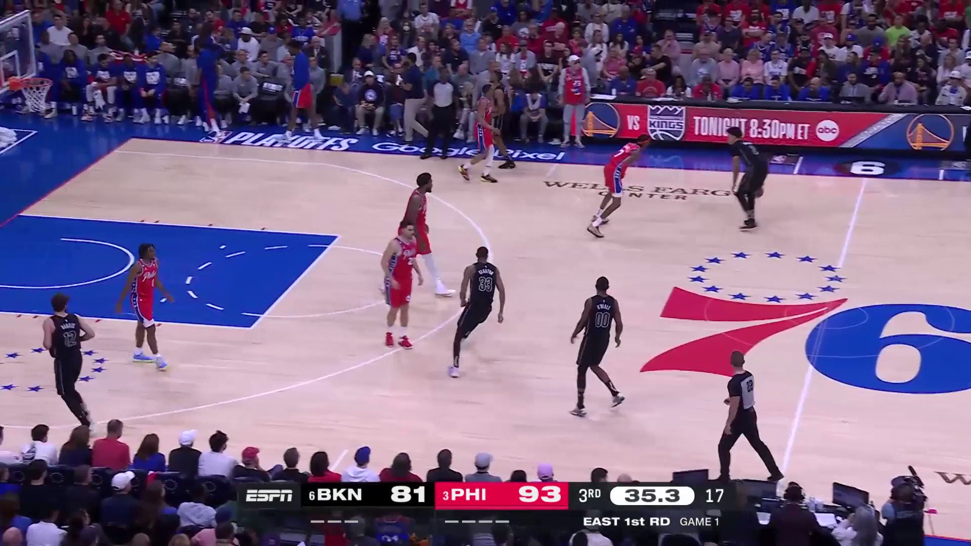 NBA on Twitter: "DENIED BY JOEL EMBIID! 4Q of 76ers/Nets underway on ESPN 🍿 https://t.co ...