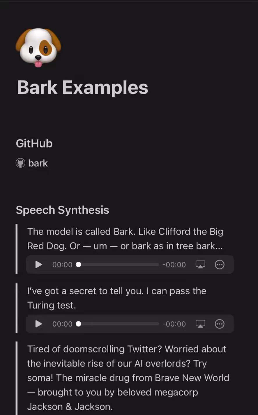 AI Breakfast on Twitter: "“Bark” is a new open source text-to-speech model that emphasizes more ...