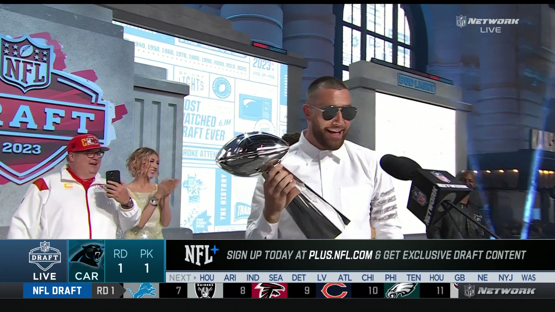 NFL on Twitter: ""ALRIGHT, ALRIGHT, ALRIGHT." 🤘 @tkelce is having the time of his life at the # ...