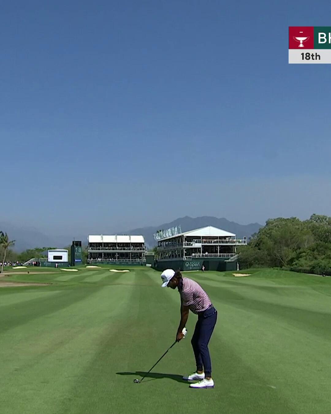 PGA TOUR on Twitter: "Hit the shot, walk after it 💪 @AkshayBhatia_1 finishes his round of 63 ...