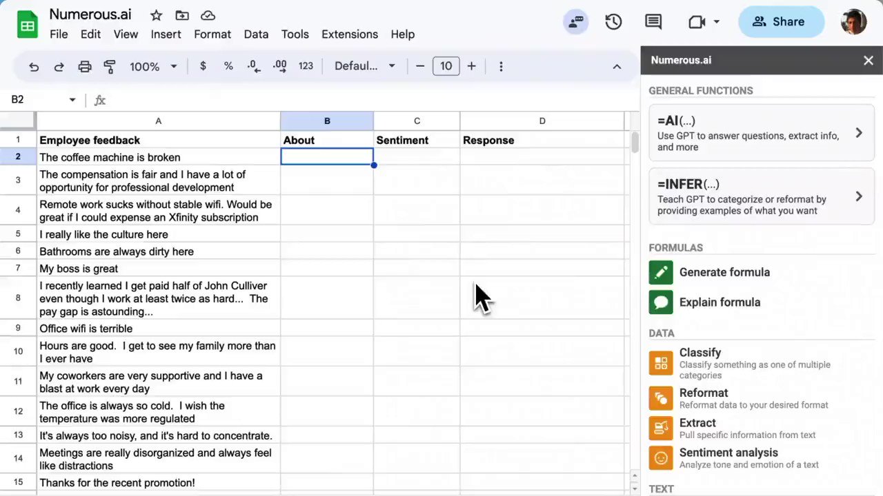 Moustafa Abdelnaby on Twitter: "6. Numerous AI ChatGPT for your spreadsheets (google and excel ...