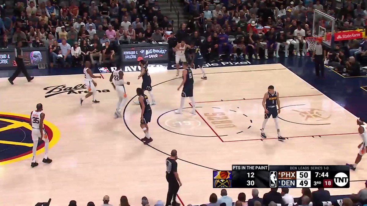 NBA on Twitter: "21 PTS for Devin Booker 👀 📺: TNT | Game 2 | DEN leads 1-0 #NBAPlayoffs ...