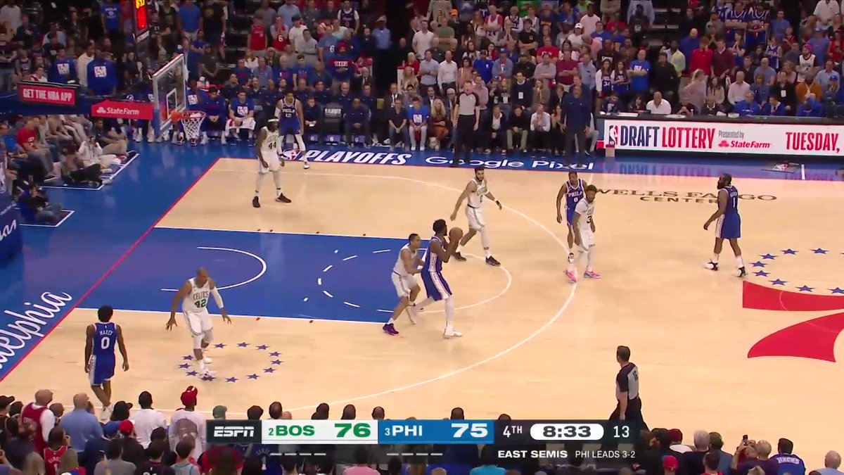 NBA on Twitter: "Embiid has 24 PTS 💪 Sixers lead Game 6 in Q4 👀 📺: Live on ESPN"