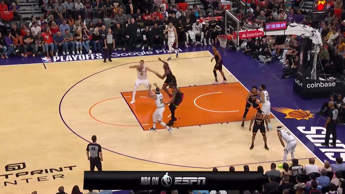 NBA on Twitter: "Jokic has 20 PTS 👀 Nuggets lead Game 6. 📺: Live on ESPN"