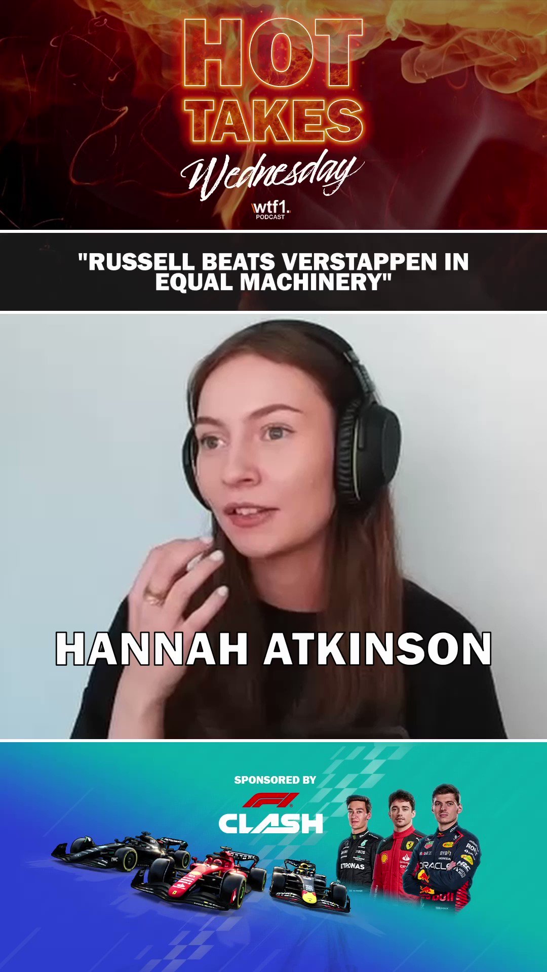 WTF1 on Twitter: "“Russell Beats Verstappen In Equal Machinery” 🤔 This episode of Hot Takes ...