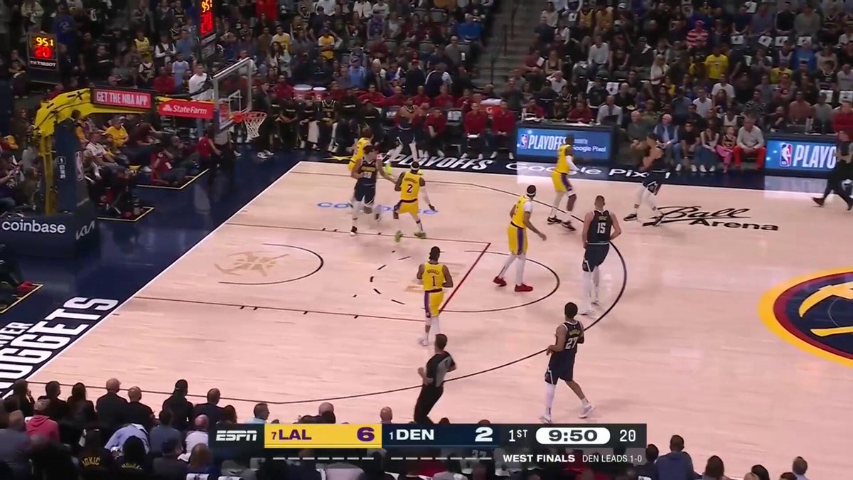 NBA on Twitter: "AG keeps it alive & slams it home 😤 LAL/DEN Game 2 LIVE on ESPN!"