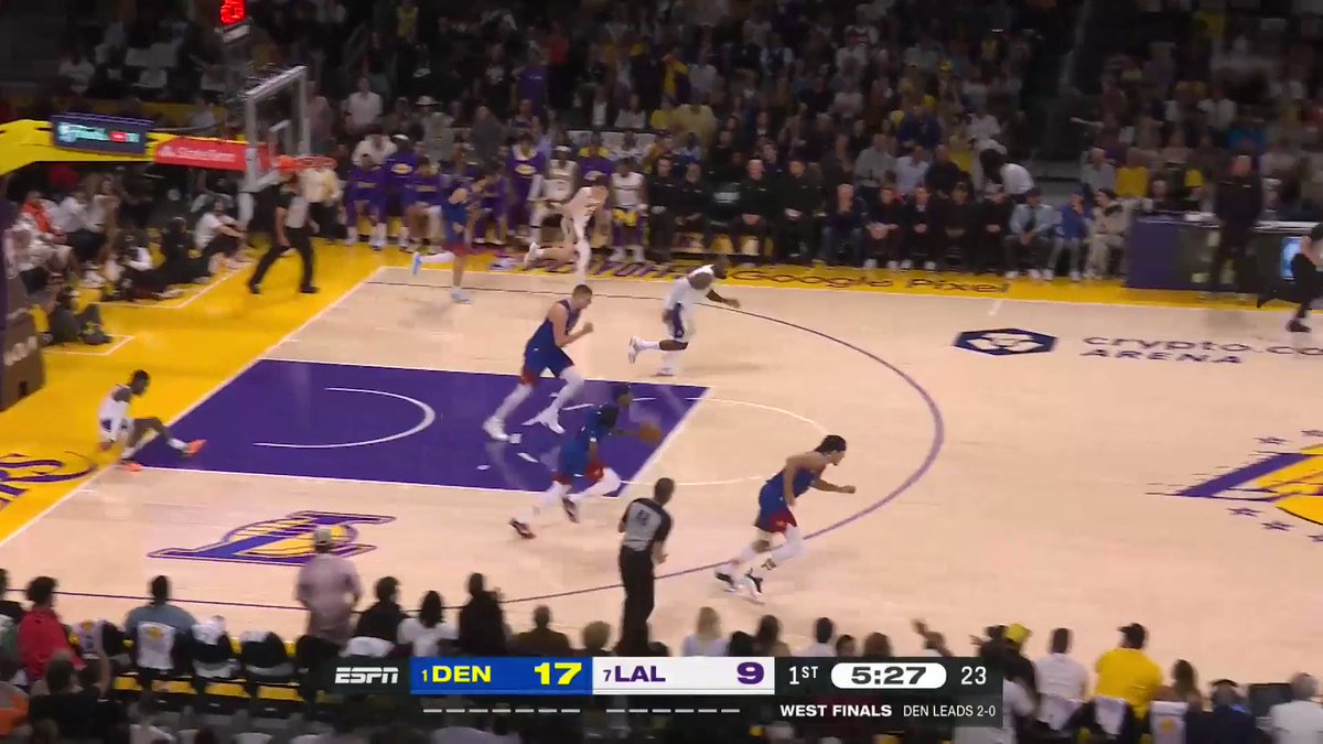 NBA on Twitter: "MPJ triple 💦 13 straight for Denver 💨 WCF Game 3 on ABC"