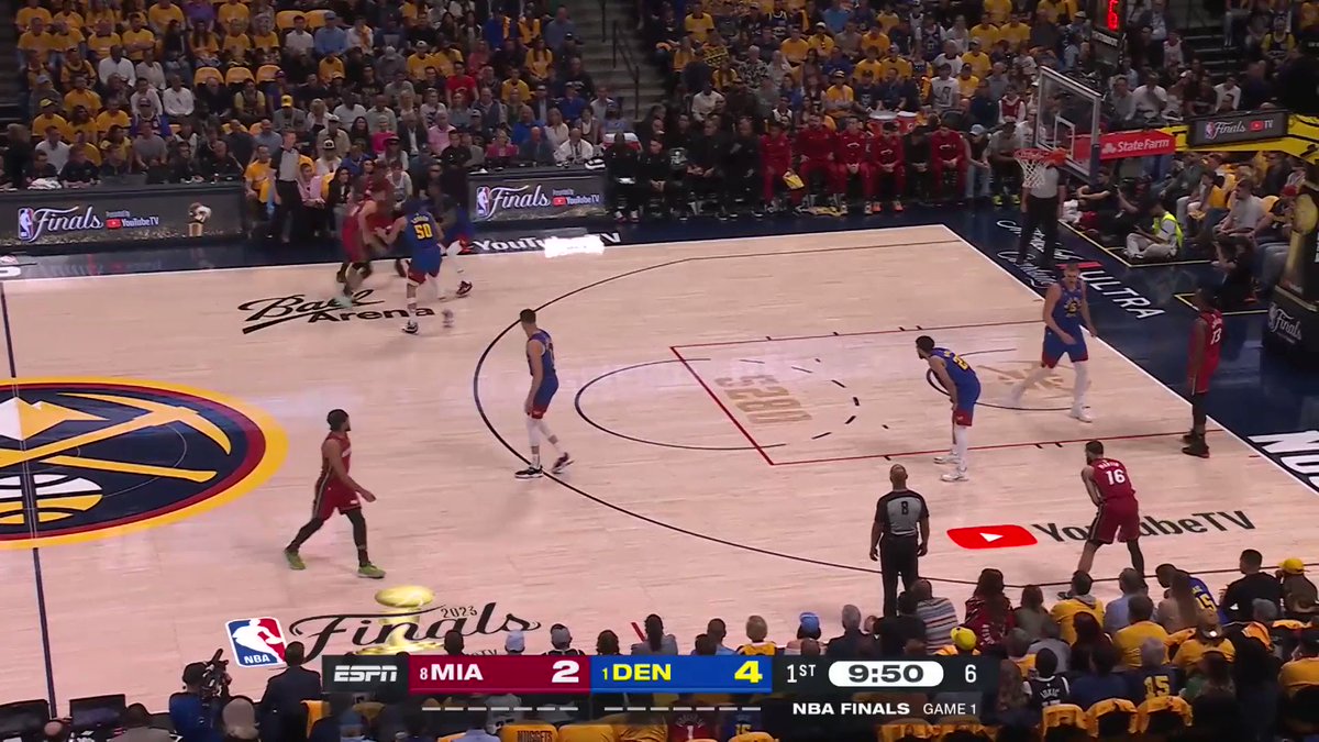 NBA on Twitter: "Jimmy Butler for three 💦 Get to ABC for MIA/DEN Game 1!"