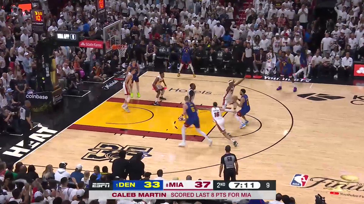 Nuggets at Heat / Twitter