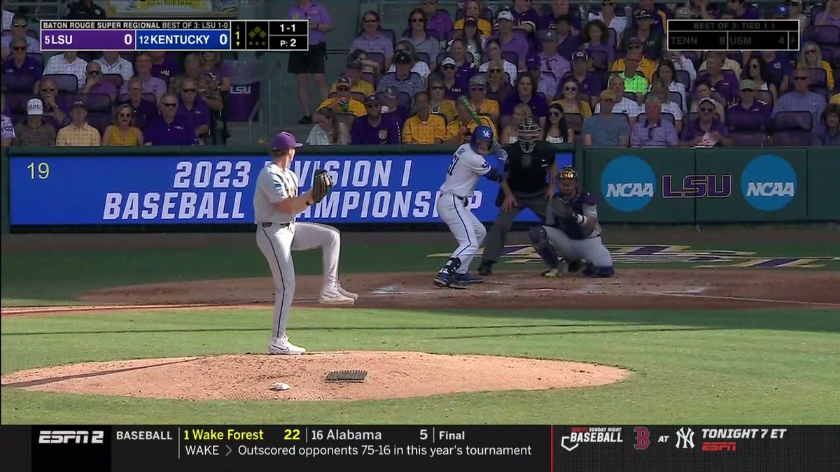 Merl Washburn on Twitter: "RT @SEC: E L E V A T E D 🚀 @UKBaseball x #RoadToOmaha on ESPN 2"