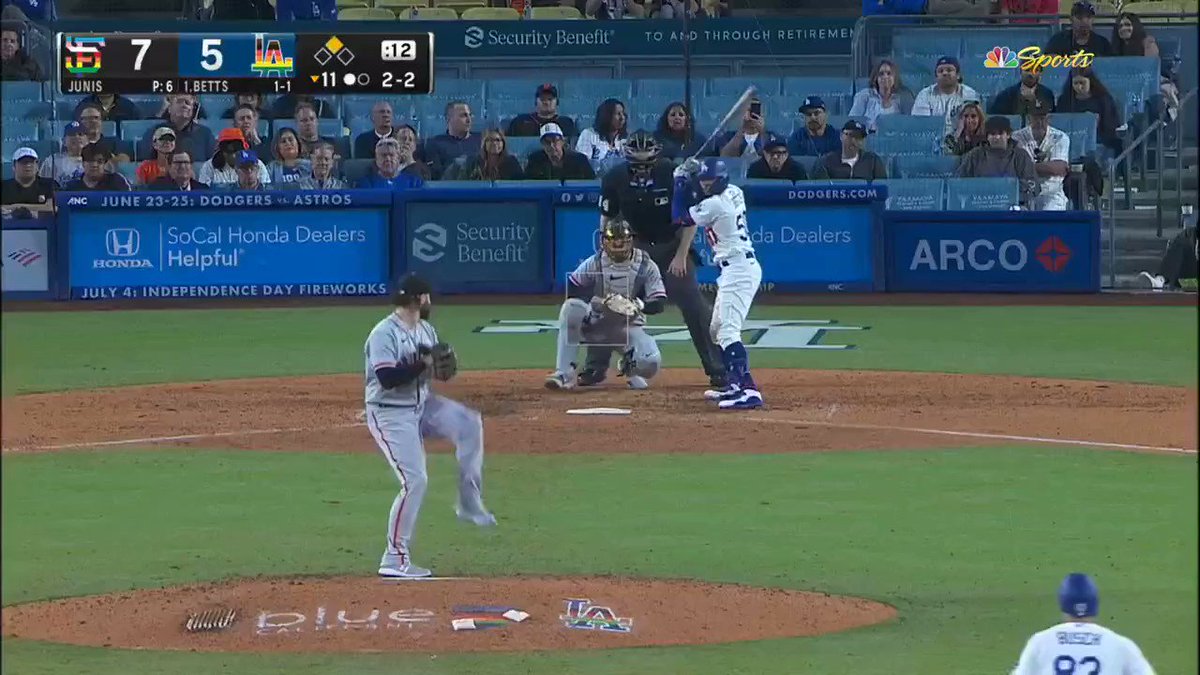 MLB on Twitter: "In Friday night's Giants-Dodgers game, a simple popup ...
