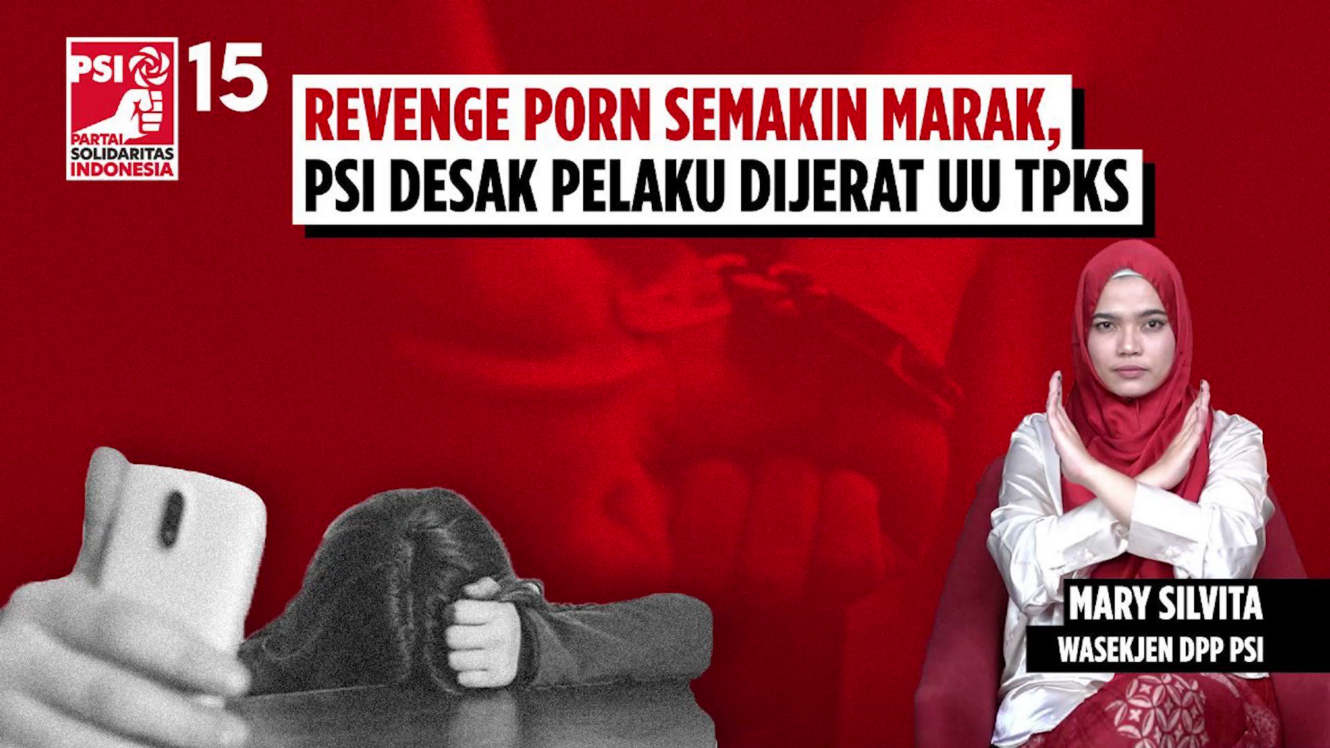 DPP PSI on Twitter: "Bagi kami, tuntutan terhadap pelaku revenge porn, AH, dirasa sangat ringan ...