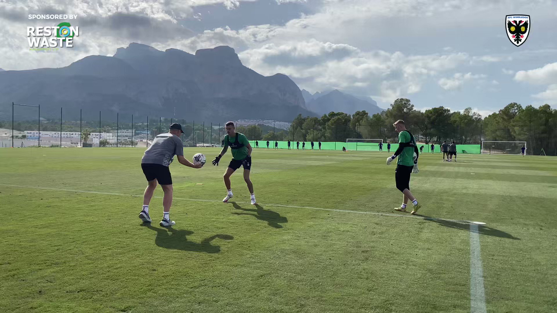 AFC Wimbledon on Twitter: "Intensity in the heat 🧤🌡️ #AFCW | Sponsored by @Omniaoutsource 🟡🔵 ...