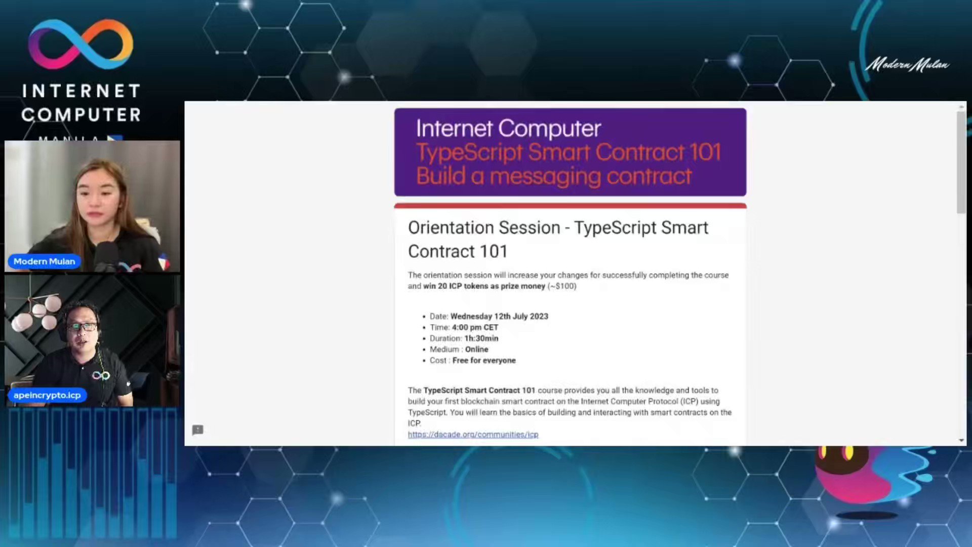 Internet Computer Protocol (ICP) Manila 🇵🇭 on Twitter: "Last chance to register at the ...