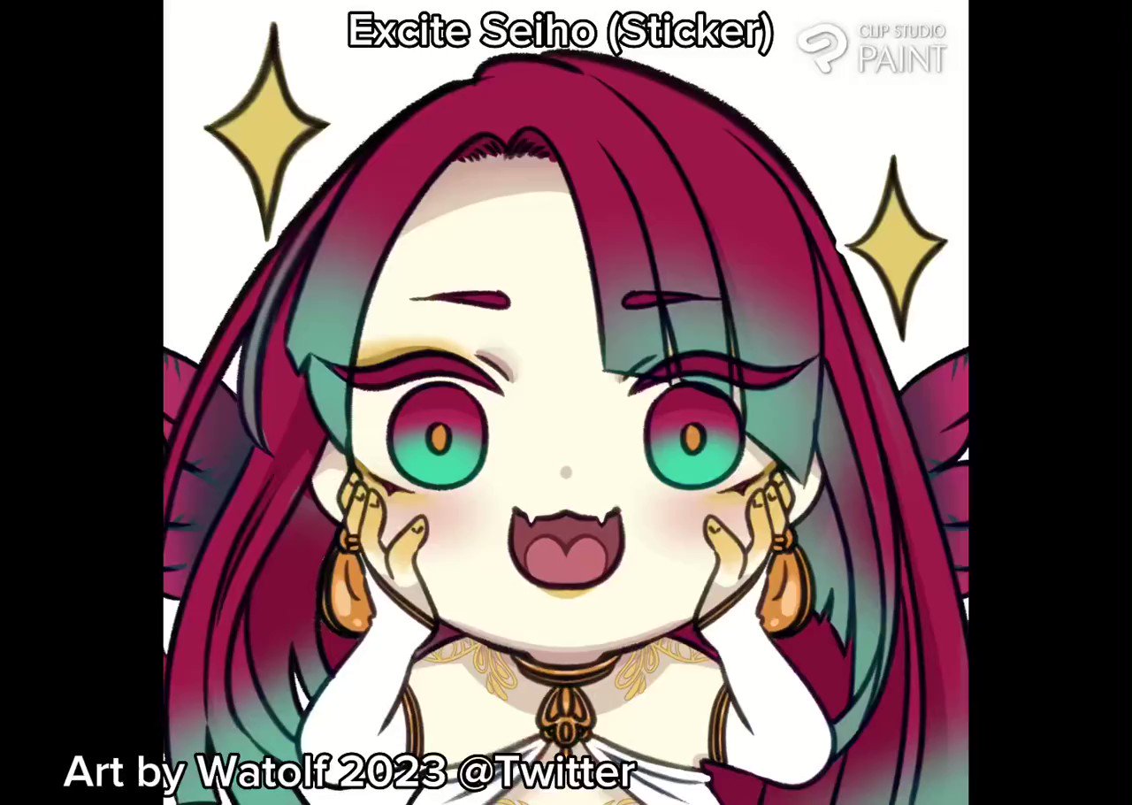 Watolf On Twitter Made My Own Cutie Emote I Think Its Fit To Sticker In Discord Than Emote