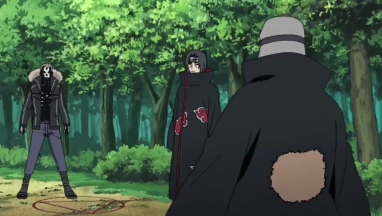sasuke on Twitter: "🔺 Itachi é interrompido com a chegada do Jiraiya. Sasuke insiste em matar ...