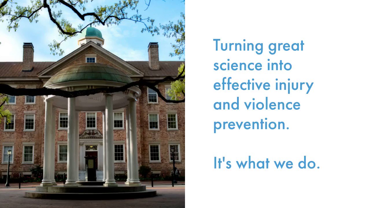 UNC Injury Prevention Research Center on Twitter: "Turning great science into effective injury ...