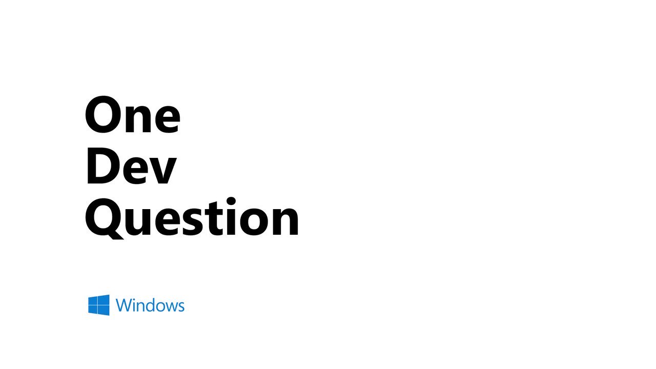 Windows Dev Docs On Twitter Vs Code One Dev Question Replay Part 12 Is Vscode A Microsoft