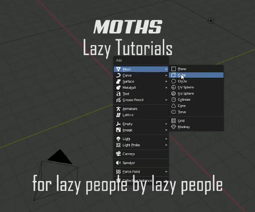 Ian Hubert on Twitter: "Lazy Tutorial- making moths! I'm so glad blender still has The Boids. # ...