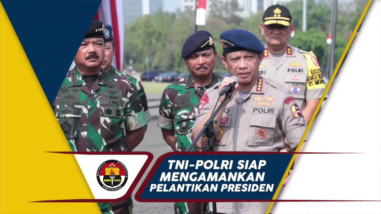 Divisi Humas Polri on Twitter: "TNI-Polri Gelar Apel Gabungan Pengamanan Pelantikan Presiden ...