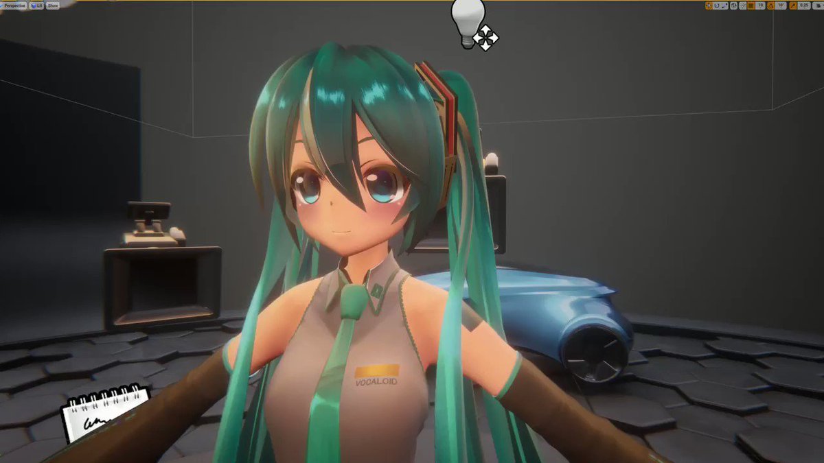 UE4.24、PhotoStudioのターンテーブルが楽しい。 たぶんこういう用途じゃないけどw ライトが特殊だ。 toon処理用にDirectionalLightを1つ置けば、モデルは破綻 ...