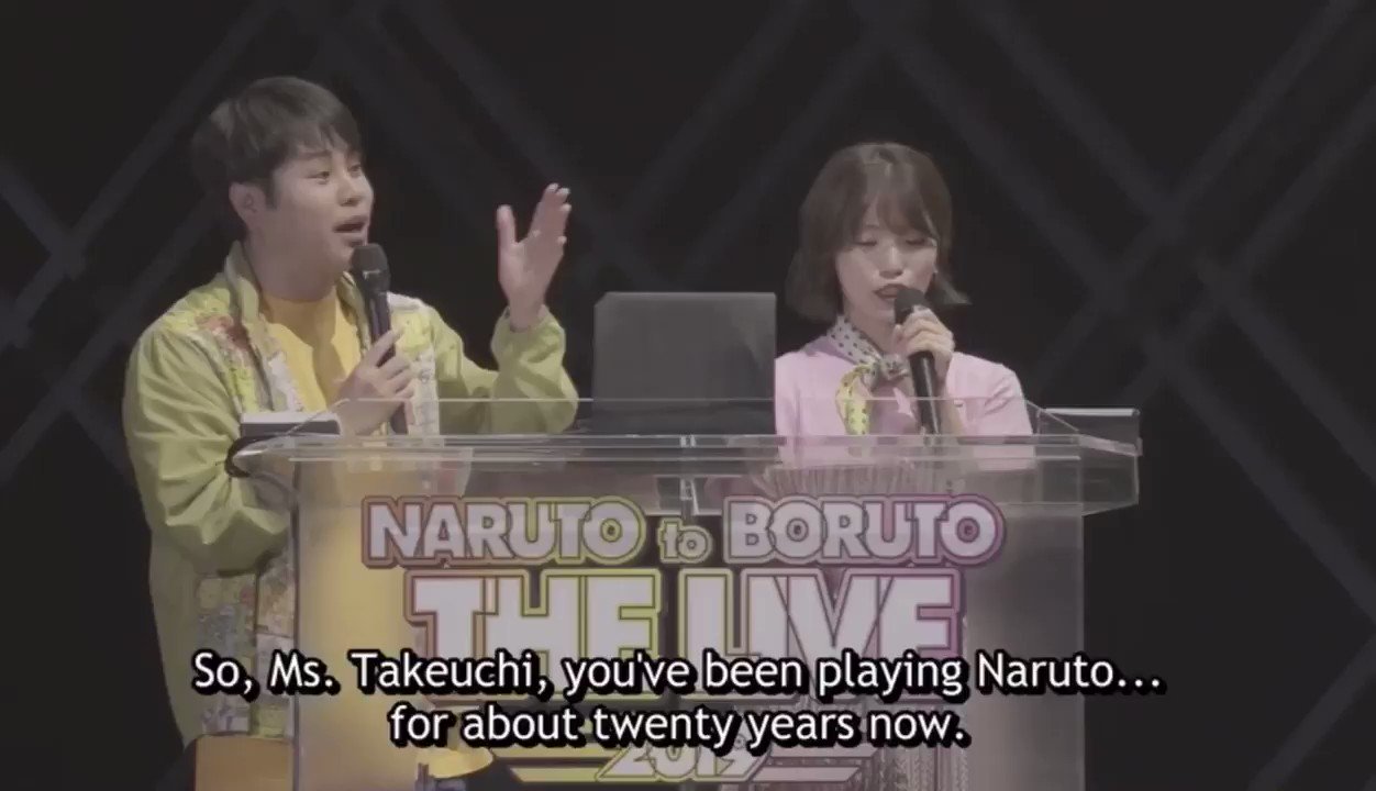 Abdul Zoldyck on Twitter: "#Boruto #NarutoToBorutoLive2019 Junko Takeuchi, VA of Naruto Uzumaki ...