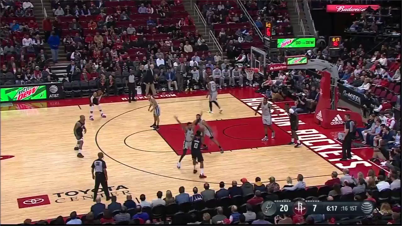 ClutchPoints on Twitter: "Dejounte Murray shoves James Harden 👀😱👀 https://t.co/qMl5c0iCcA" / Twitter